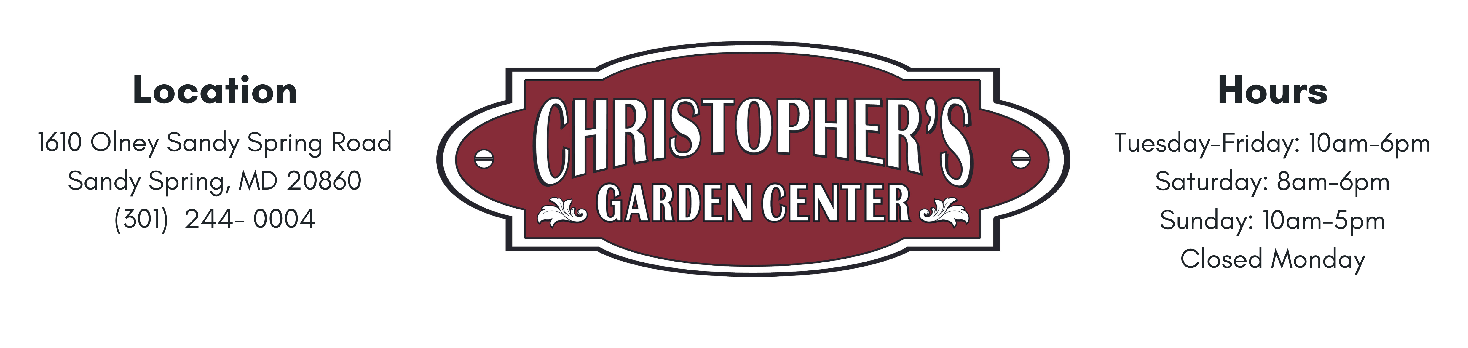 Christopher's Garden Center – A family owned garden center in Sandy ...